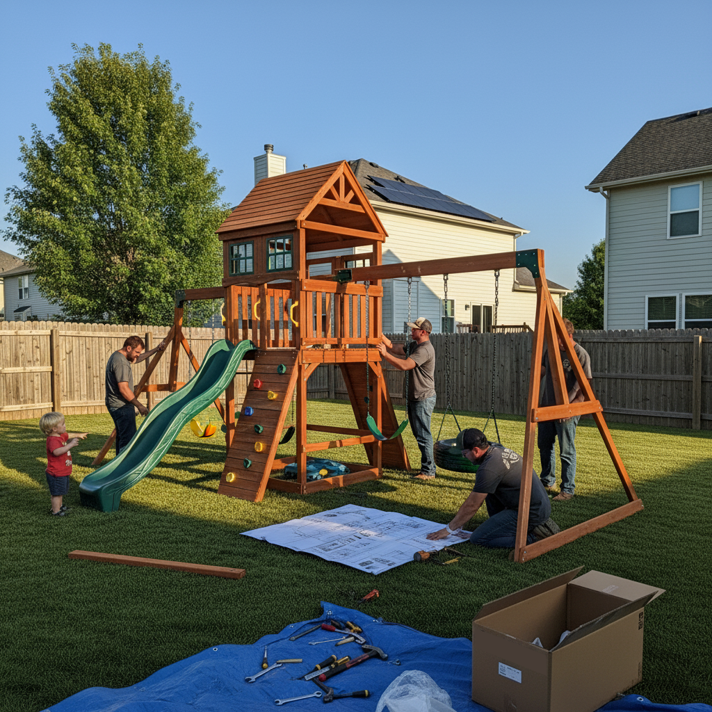 Swing Set Delivery & Assembly – Steepleton