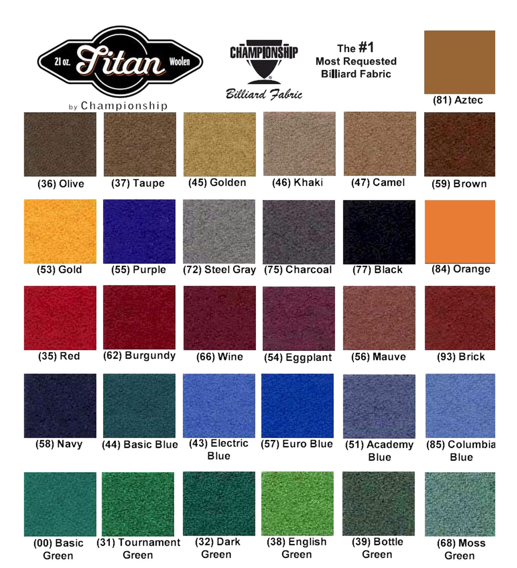 Khaki Color Chart Fabric