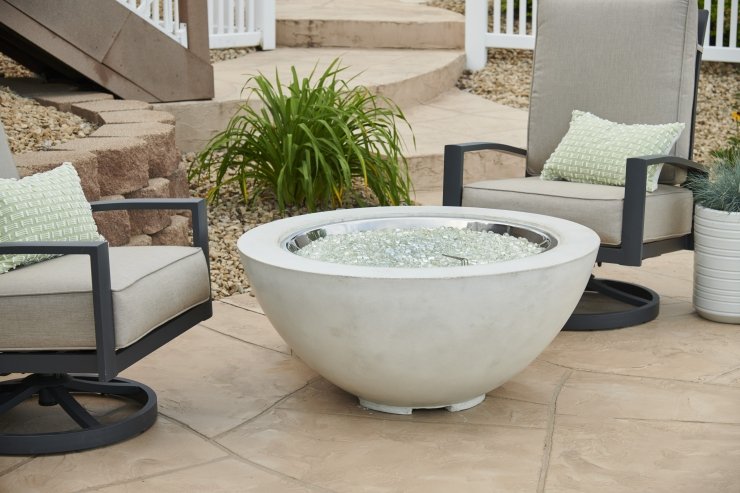 White Cove 30" Gas Fire Pit Bowl – Steepleton