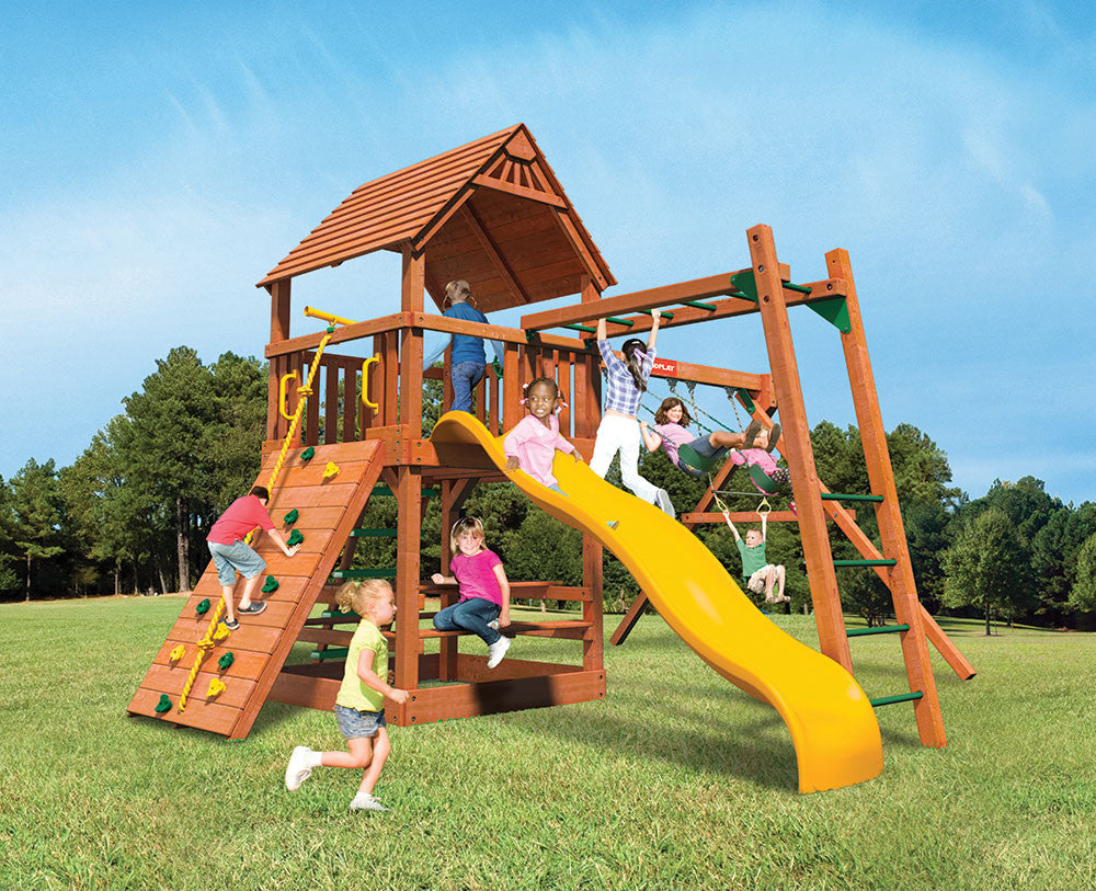 Monkey Tower B Swing Set | Childrens Swingsets | Woodplay – Steepleton